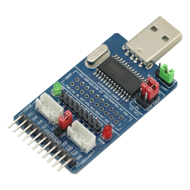 CH341A USB TO SPI I2C IIC UART TTL I SP Serial Adapter Module for ...