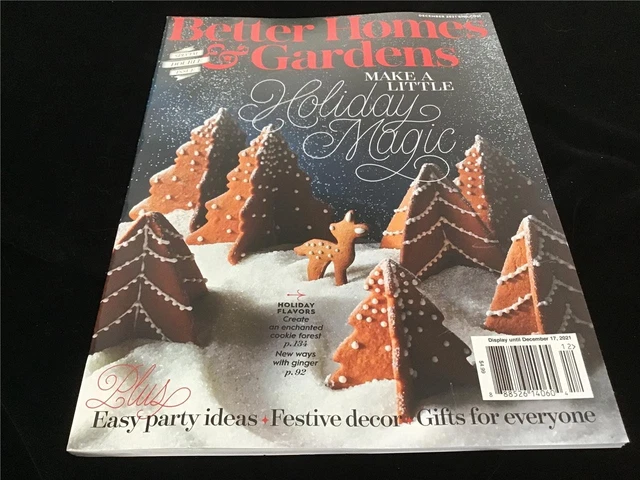 BETTER HOMES AND Gardens Magazine December 2021 Make A Little Holiday Magic £9.62 - PicClick UK