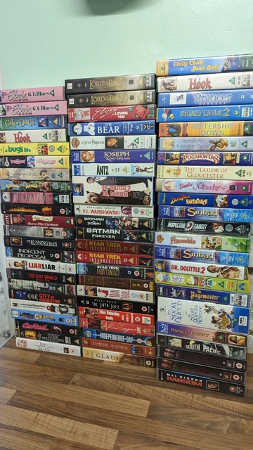 VHS VIDEO TAPE Movie Film Job lot Bundle 30 x Random FULL LIST IN ...
