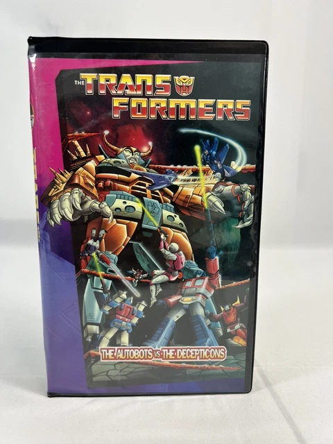 RARE VINTAGE TRANSFORMERS VHS Autobots vs the Decepticons Animated ...
