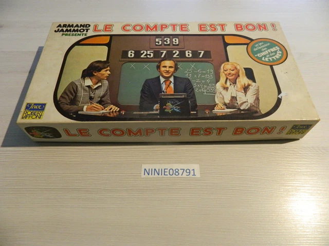 ANCIEN JEU LE Compte est bon ROBERT LAFFONT chiffres des lettres ...