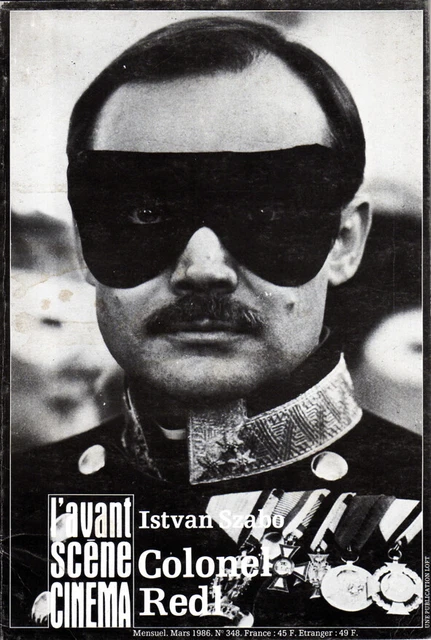 AVANT-SCÈNE CINÉMA N° 348 - Colonel Redl - I. Szabo - 1986 EUR 4,00 ...