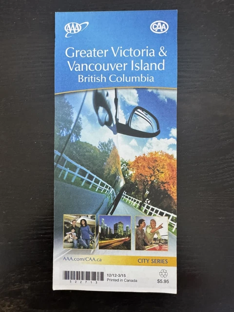 AAA ROAD MAP-THE Map of Greater Victoria & Vancouver-Canada City Series ...