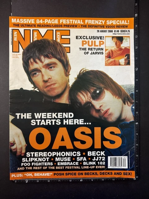 OASIS - NME COVER PAGE 15x11' 2000 Poster Size Advert L350 £12.99 ...