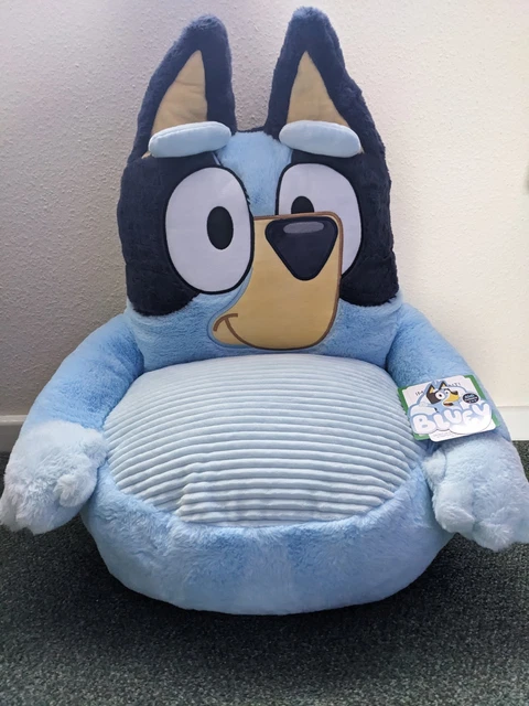 🔥🔥BLUEY TOY PLUSH Soft Children's Chair Seat Sofa Rare Collectible ...