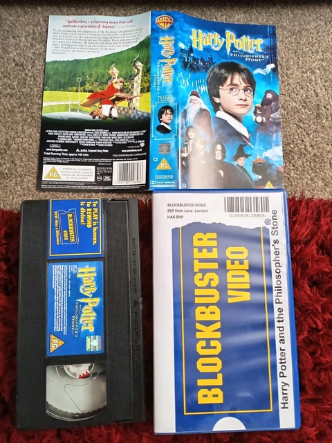 CUSTOM BLOCKBUSTER RENTAL Vhs movie Harry Potter And The Philosophers ...