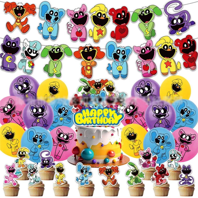SMILINGCRITTERS DOGDAY CATNAP Birthday Party Decoration Balloons Banner ...