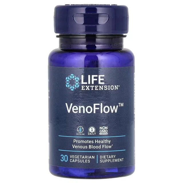 LIFE EXTENSION, VENOFLOW, 30 Vegetarian Capsules, Expiry"2026 £43.89 ...