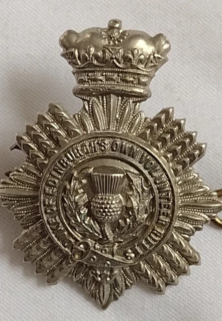 VICTORIAN DUKE OF Edinburgh's Own Volunteer Rifles Cap Badge QVC 2 Lugs ...