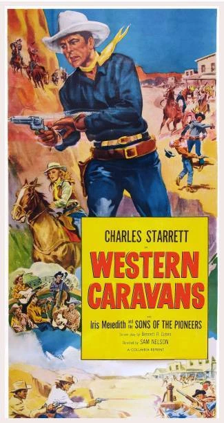 WESTERN CARAVANS POSTER Charles Starrett 1939 Old Movie Photo $9.00 ...
