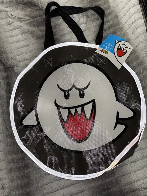 NINTENDO OFFICIAL SUPER Mario Bros Reflective Round Tote Bag BOO New ...