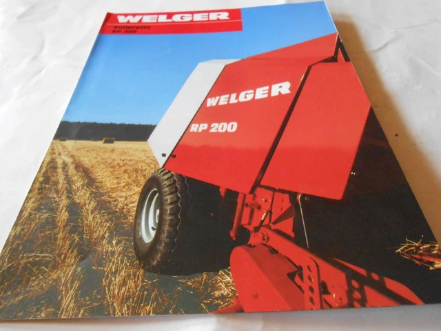 PROSPEKT WELGER Rollpresse RP 200 EUR 1,99 - PicClick DE
