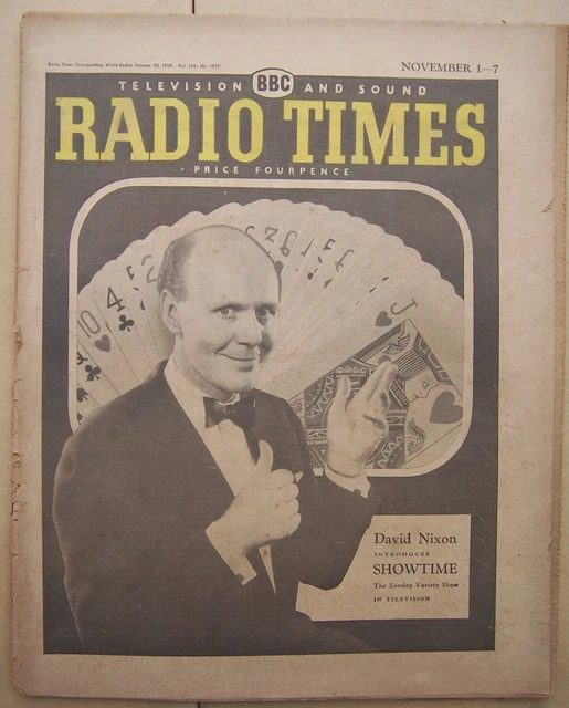 RADIO TIMES/1959/DAVID NIXON/THE Men in Room 13/Come Dancing/Cavan Kendall/ £3.99 - PicClick UK