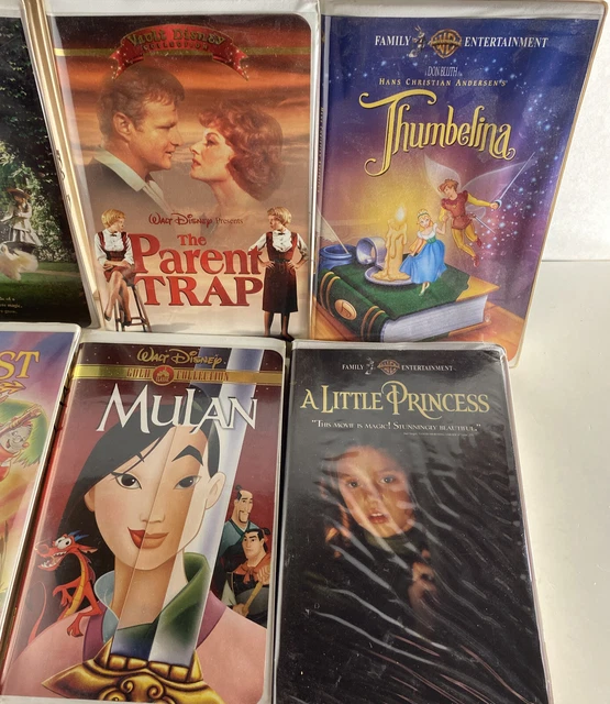 DISNEY CLAMSHELL VHS Movies total Count of 12 All One Lot Monsters Inc ...