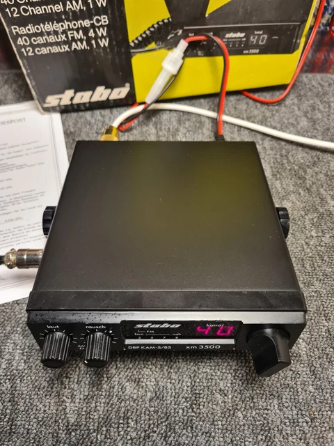 STABO XM3500 CB-FUNKGERÄT 40-Kanal FM+AM mit Handmikrofon und ...