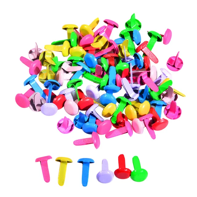 CRAFT SPLIT PINS For Kids Iron Paper Fastener Card Making DIY Mini ...