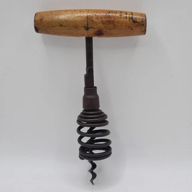 GERMAN ADVERTISING SPRING Barrel Corkscrew Antique Corkscrew Wine ...