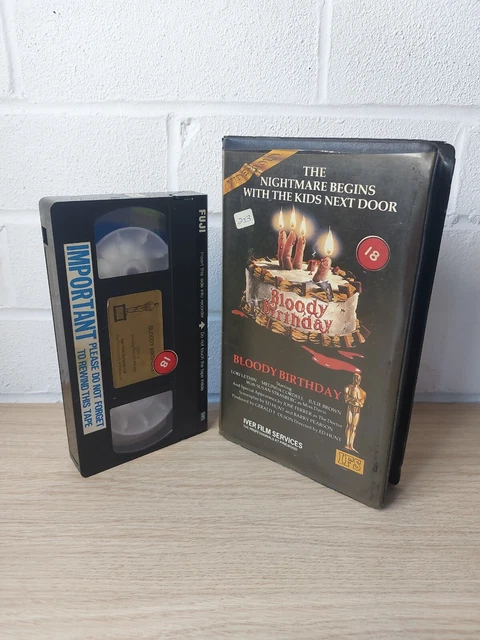 BLOODY BIRTHDAY BIG Box Ex-Rental VHS Pre Cert PAL £30.00 - PicClick UK