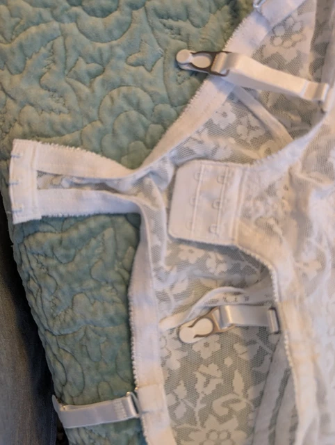 BODY SHAPER WITH Garters by Rago 36C. New with Tags White Lace Full ...
