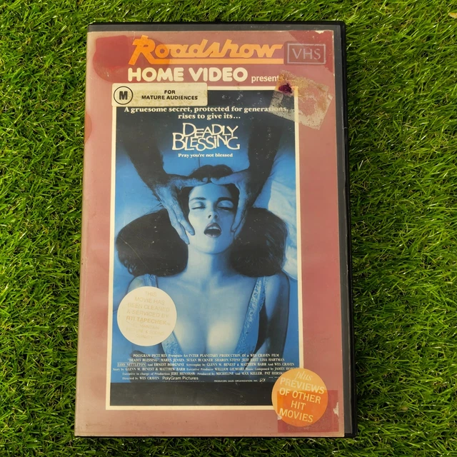 DEADLY BLESSING - Roadshow Home Video - Ex Rental Big Box VHS Tape $39.90 - PicClick AU