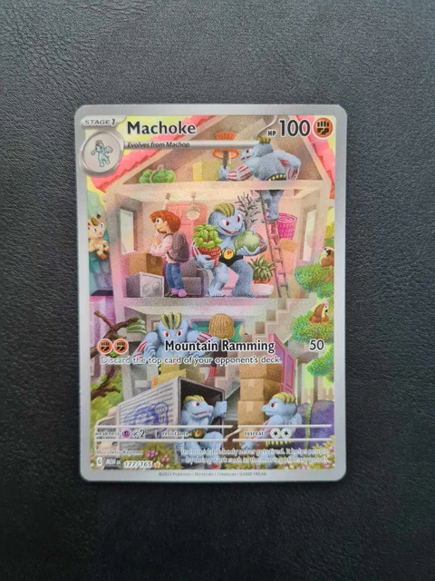 POKÉMON TCG MACHOKE Scarlet & Violet 151 177/165 Holo Illustration Rare ...