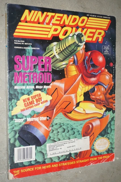 NINTENDO POWER VOLUME 60 Super Metroid Magazine GOOD w/ Poster £17.49 ...
