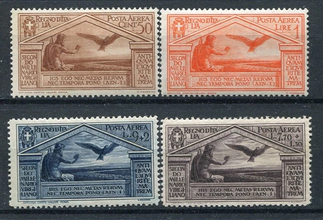 REGNO D'ITALIA 1930 Virgilio Posta Aerea Serie Completa Mnh** Cat ...