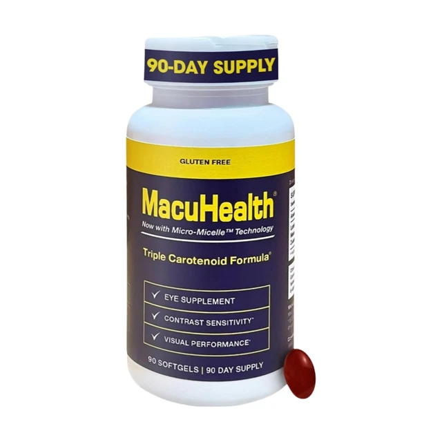 MACUHEALTH TRIPLE CAROTENOID Formula - Eye Vitamins For Adults - 90 ...