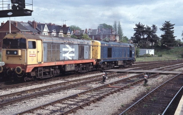35MM SLIDE BR British Railways Diesel Loco Class 20 20138+20066 ...