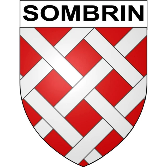 SOMBRIN 62 VILLE sticker blason écusson autocollant adhésif EUR 6,99 - PicClick FR