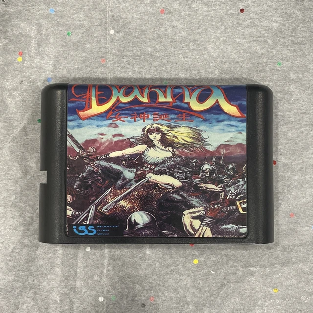 DAHNA MEGAMI TANJO ( AUTH ) Japanese Sega MegaDrive Video Game console ...