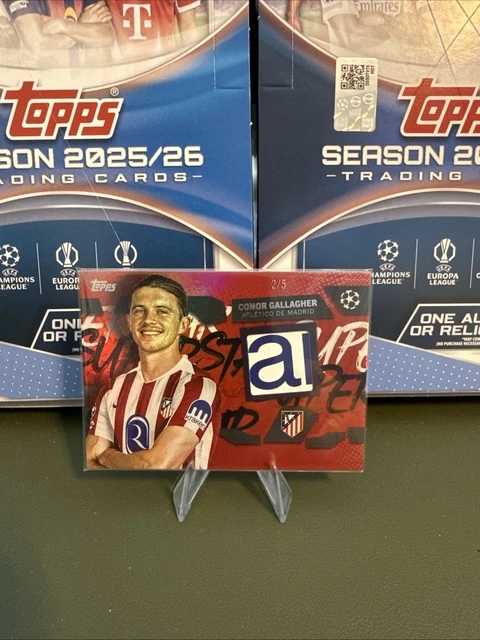 TOPPS UCC FLAGSHIP 2025/2026 - Conor Gallagher /5 Match Worn Patch £26. ...