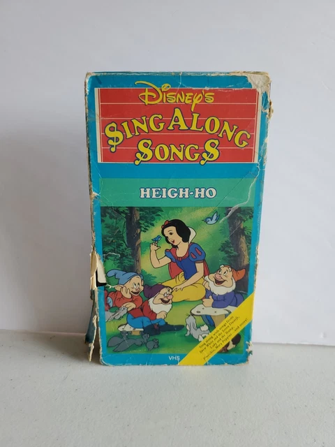 DISNEY’S SING ALONG Songs Snow White Heigh-Ho VHS VTG RARE! 1987 Yo Ho ...