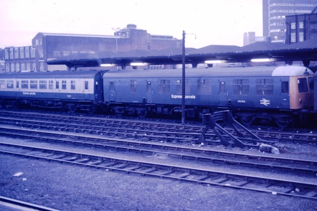 1986 BRITISH RAIL Diesel Loco Leeds Express Parcels Railway Slide Ref ...