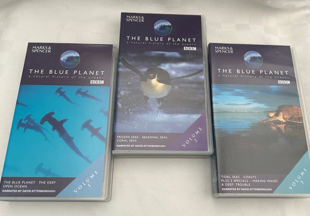 2001 MARKS & SPENCER THE BLUE PLANET VHS TAPES x 3 - sealed (81) £10.00 ...