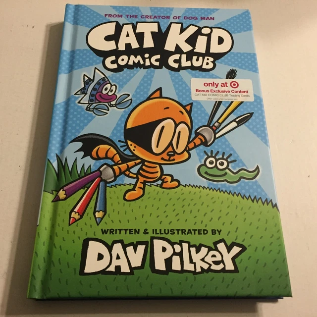 NEW CAT KID Comic Club by Dav Pilkey - Target Exclusive with Trading ...
