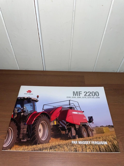 BROCHURE PROSPEKT PROSPECTUS PRESSE MASSEY FERGUSON 2200 tracteur-john deere-ih EUR 4,99 ...