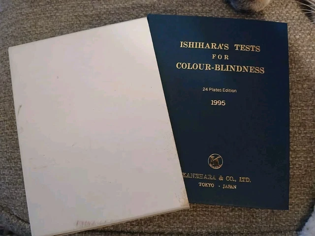 ISHIHARA TEST CHART Book for Color Deficiency 24 Plate Edition 1995 ...