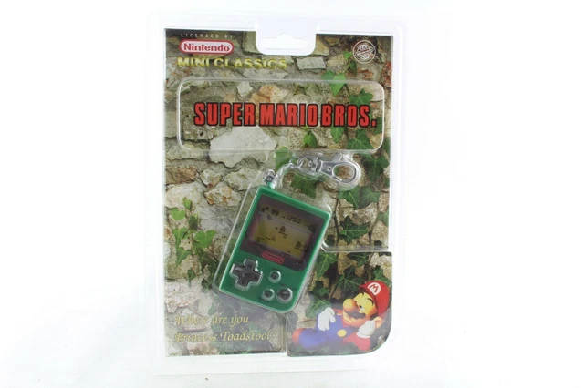 NINTENDO SUPER MARIO Bros Mini Classic Game Watch Keyring New & Sealed ...