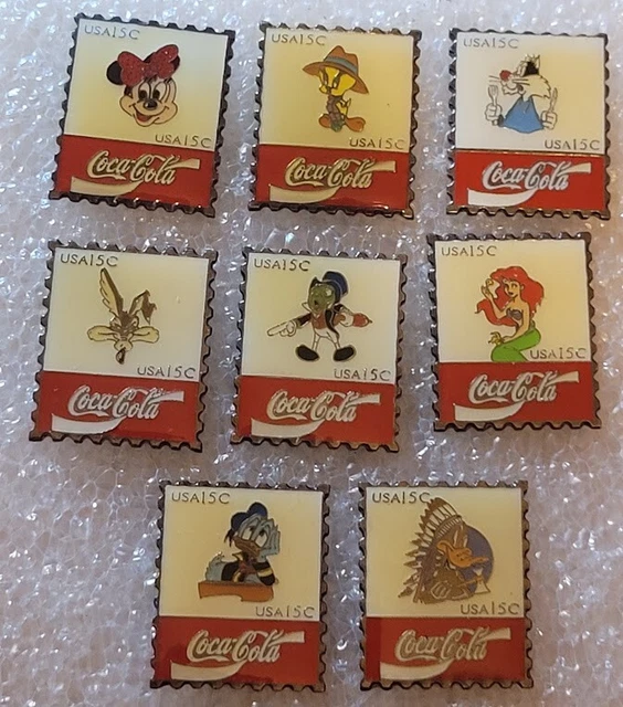 PINS PIN COCA Cola Disney Forme Timbre Dessin Anime Usa Collection 8 ...