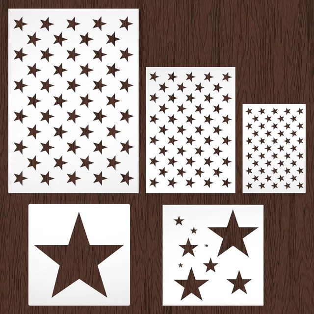 AMERICAN FLAG 50 Stars Stencil Template,Large Plastic Stencil Template ...