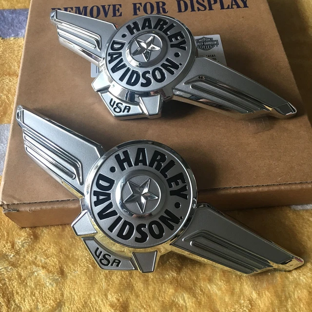 GENUINE HARLEY SOFTAIL Touring Gas Fuel Tank Emblems Medallion Badges ...