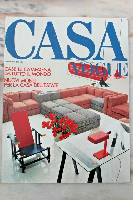 RIVISTA INTERIOR DESIGN Architettura Casa Vogue 1973 Anni 70 1970 ...