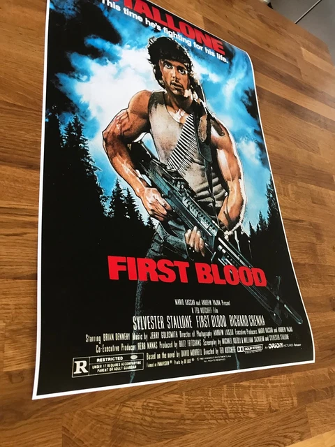 MOVIE POSTER RAMBO First Blood Sylvester Stallone 430mm x 660mm £3.99 ...