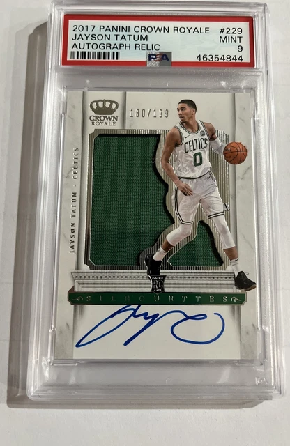 2017 PANINI CROWN Royale Jayson Tatum Rookie Totch On-Card Auto 180/199 PSA 9 RC EUR 433,34 ...