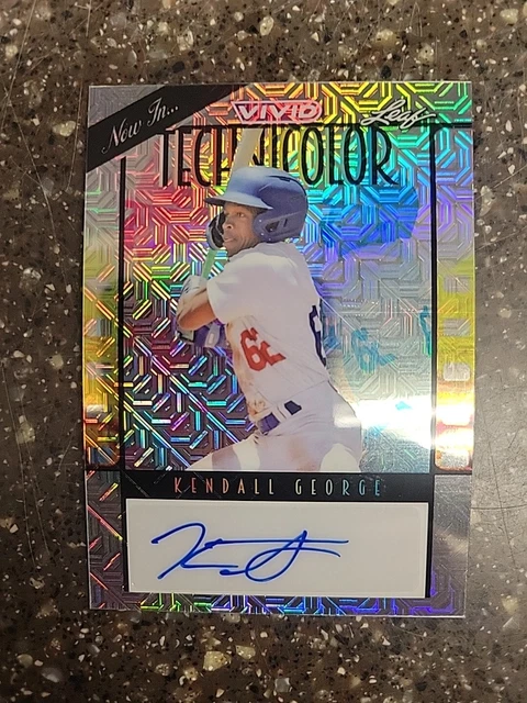 2023 LEAF VIVID Technicolor Mojo 1/9 Kendall George #T-KG1 Auto EUR 3 ...