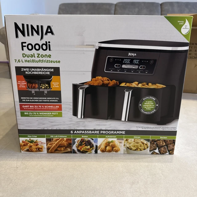 NINJA FOODI AF300EU Dual Zone Heißluftfritteuse Airfryer 7,6L 2400W #KT9461X-- EUR 93,00 ...