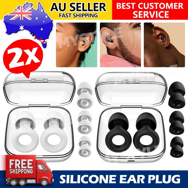 NOISE REDUCTION FLEXIBLE Ultra Soft Reusable Silicone Ear Plug Study ...