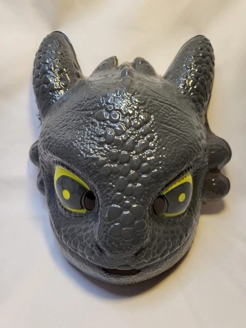 DREAMWORKS HOW TO Train Your Dragon Toothless Night Fury Plastic Mask ...