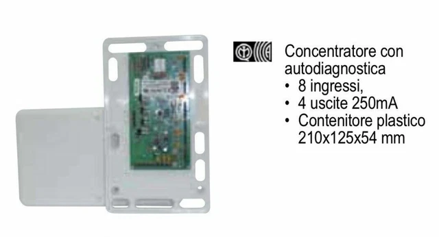 GUARDALL W74480 CONCENTRATORE 8 Zone Per Centrali Serie Qx-Px EUR 70,00 ...